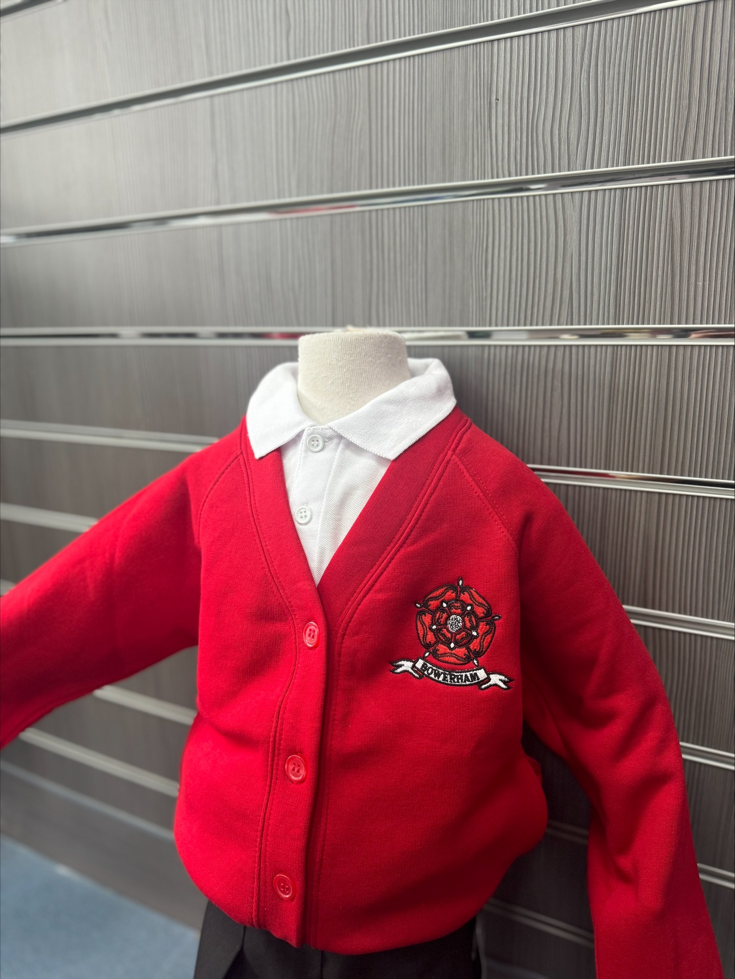 Rose logo Cardigan - Bowerham Primary - Schoolwear - Uniform & Leisure ...